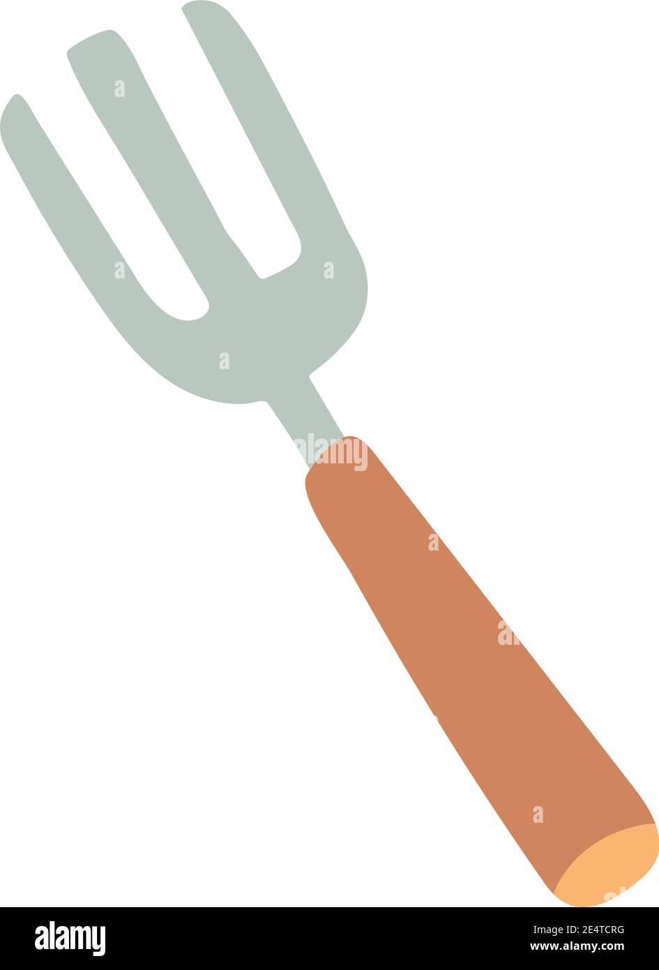 gardening, rake tool and equipment farm icon isolated design vector ...