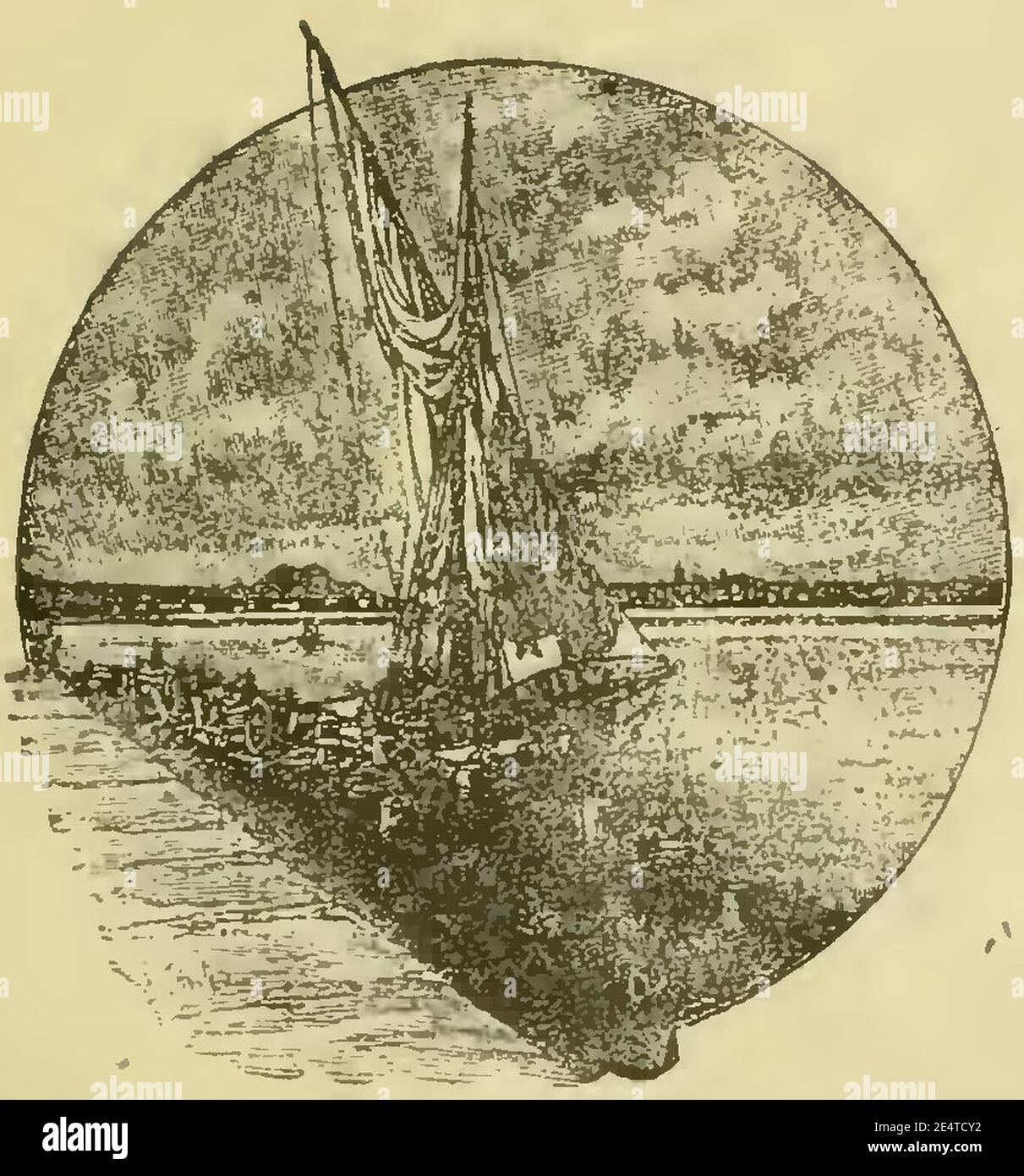 Maupassant - Sur l'eau, 1888 (page 145 crop Stock Photo - Alamy