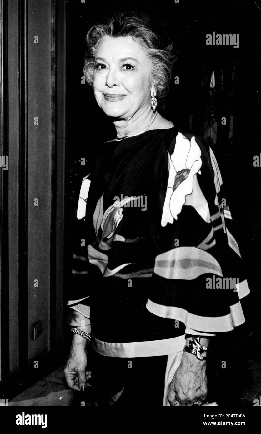 Ann Rutherford 1988 Credit: Ralph Dominguez/MediaPunch Stock Photo - Alamy