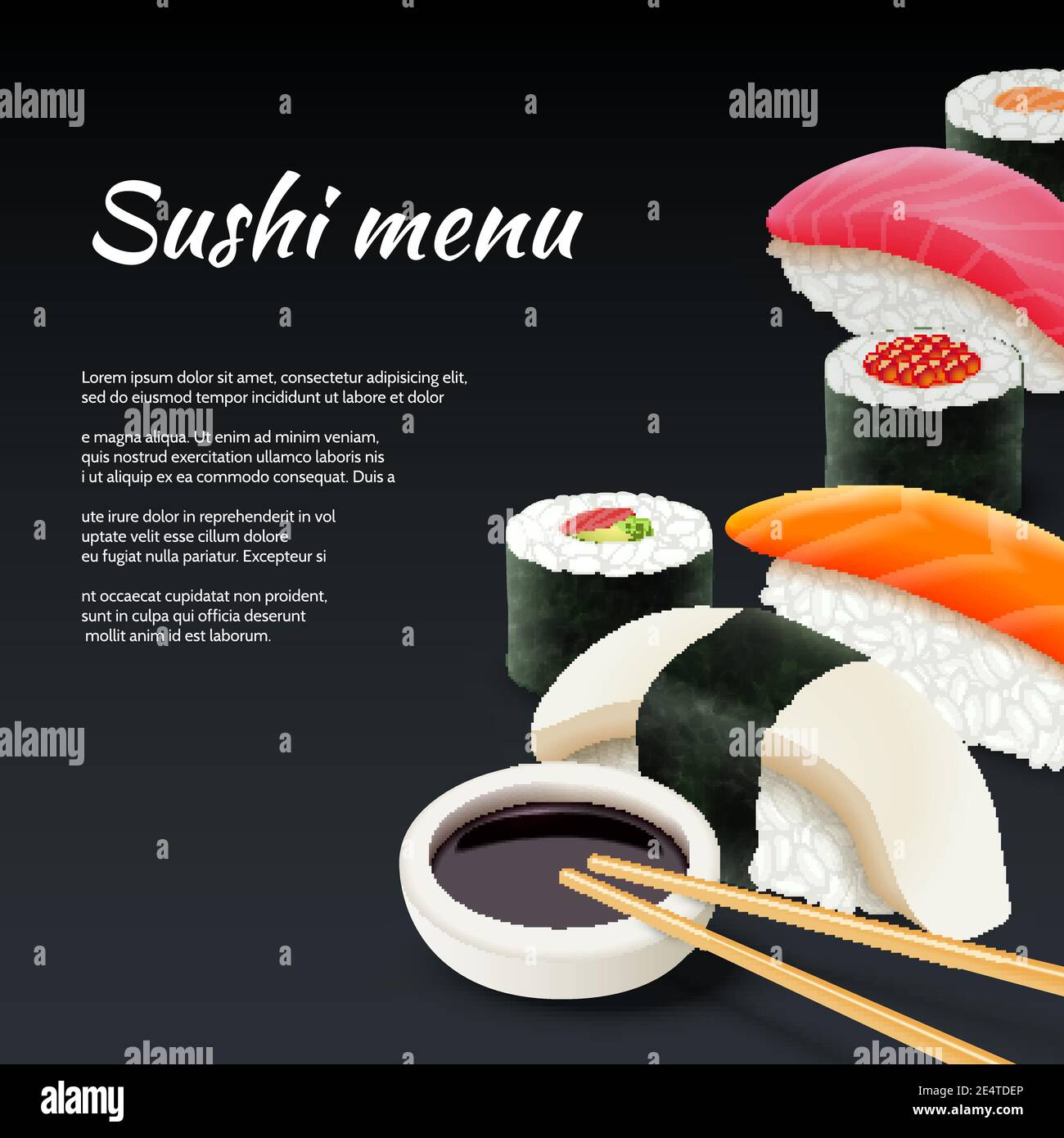 Sushi Background Menu