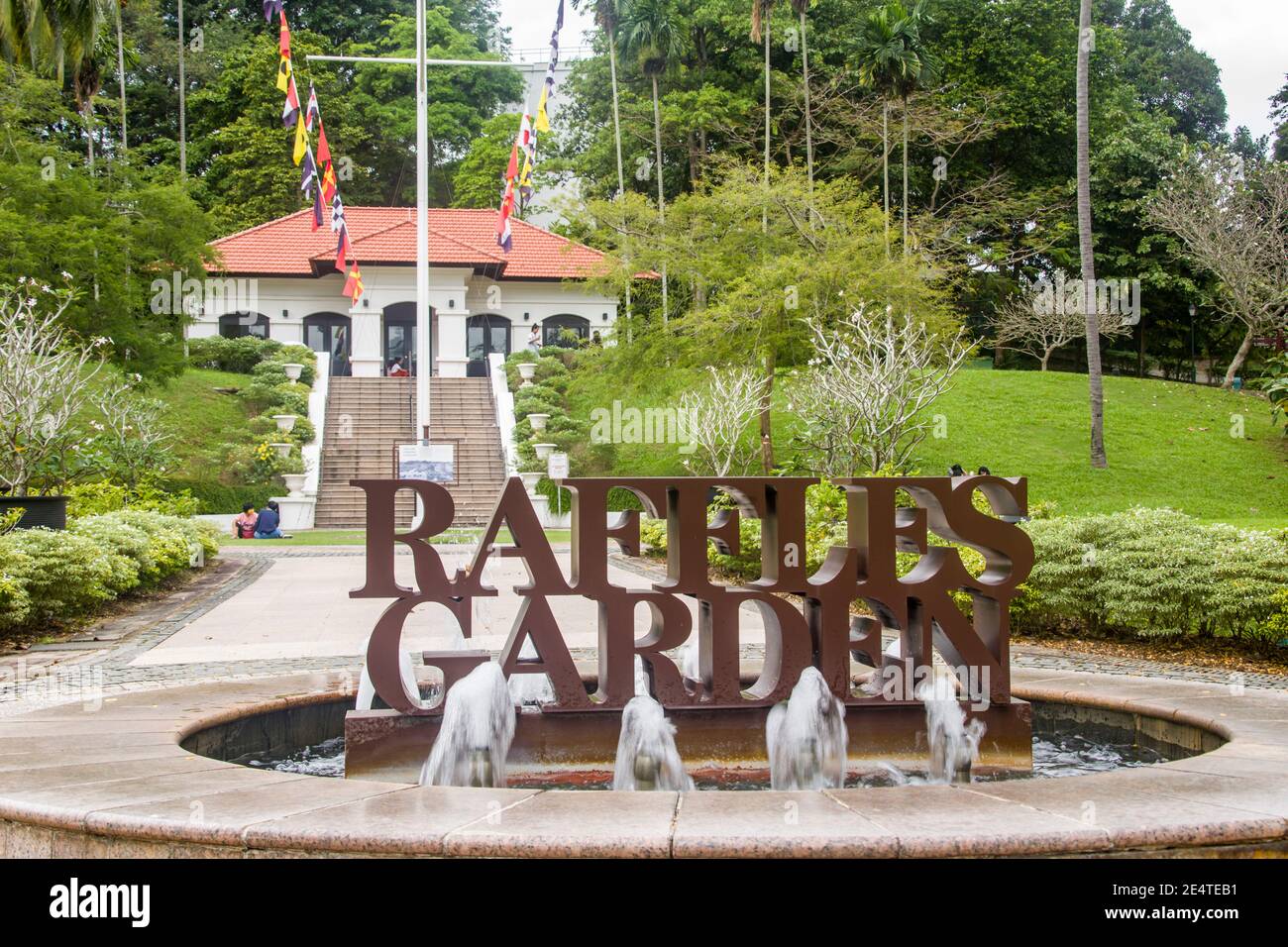 the Raffles Garden in Fort Canning Park Singapore. It is named after ...