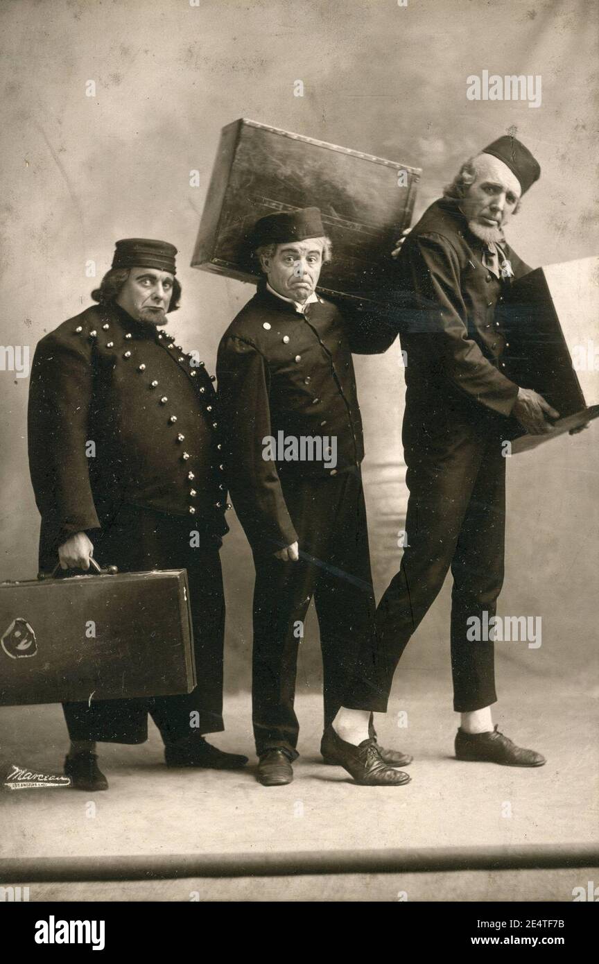 Max Dill, Dillon, and C William Kolb, stage comedy trio Stock Photo - Alamy