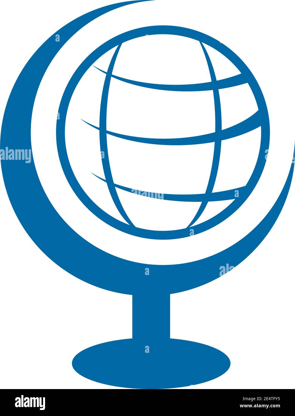 Globe icon logo design inspiration vector template Stock Vector Image ...