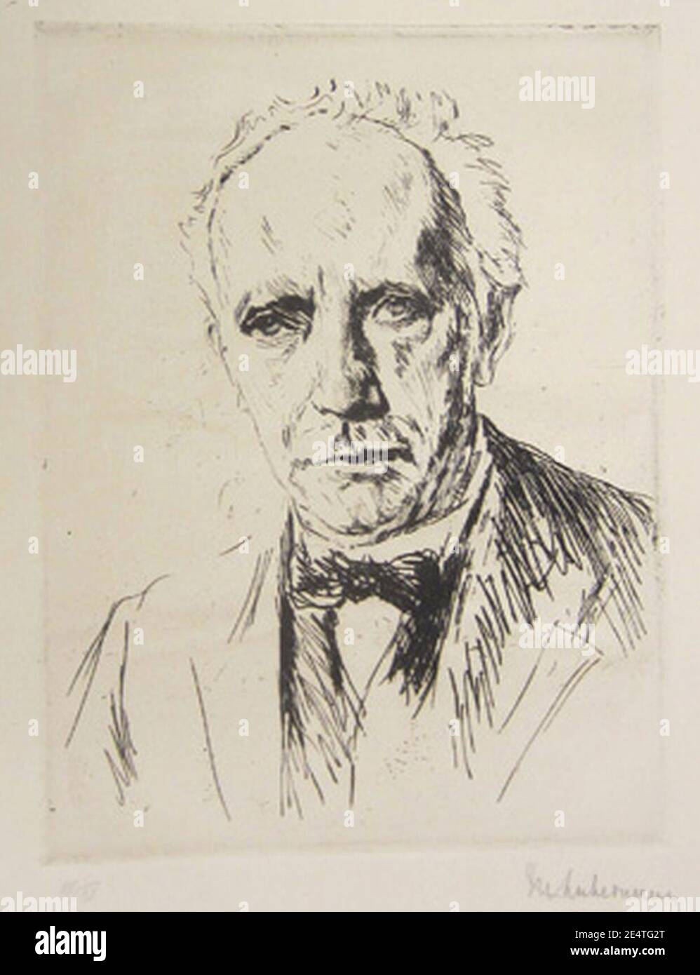 Max Liebermann - Portrait of Richard Strauss, 1919 Stock Photo - Alamy