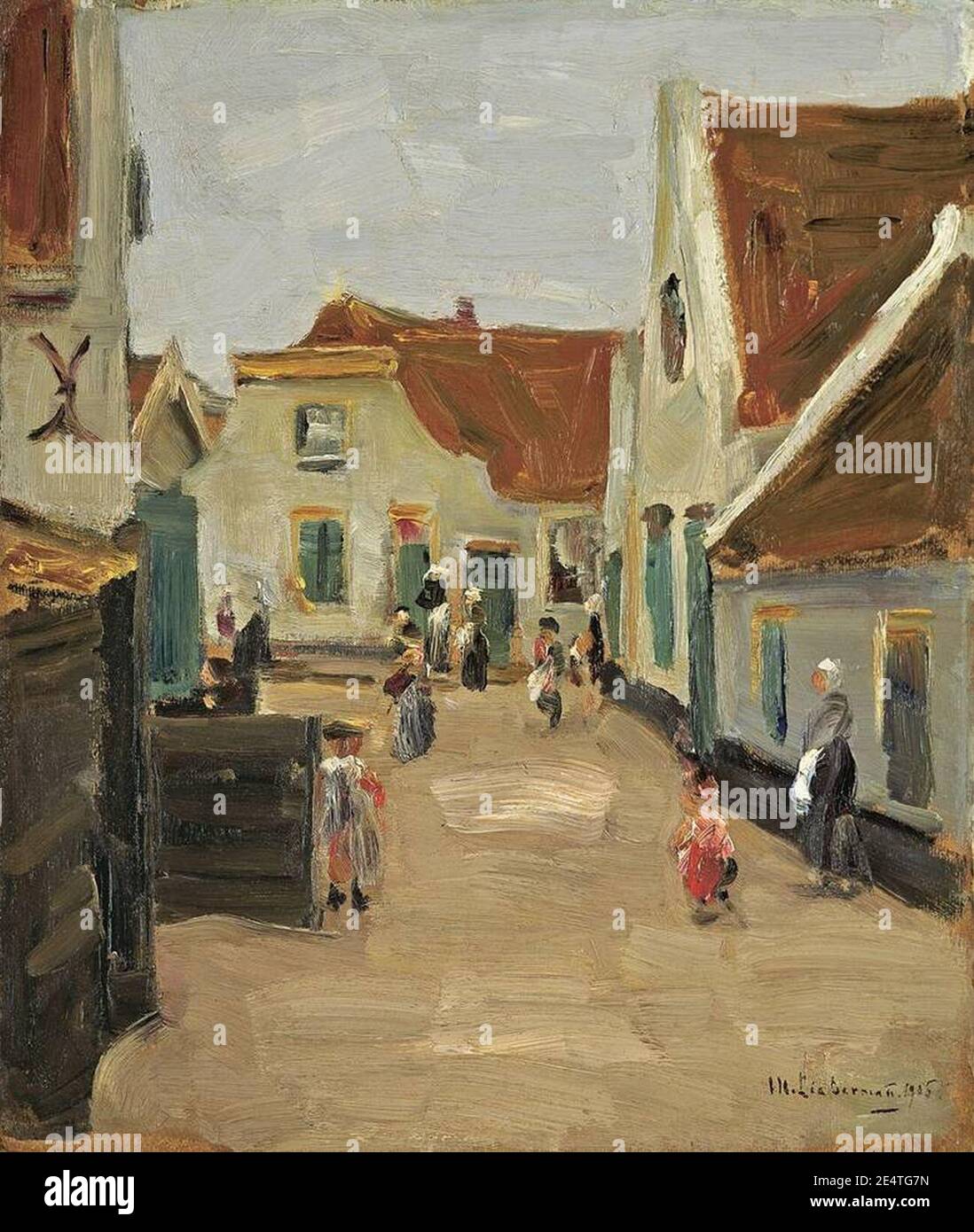 Max Liebermann Dorfstraße in Noordwijk 1905 Stock Photo - Alamy