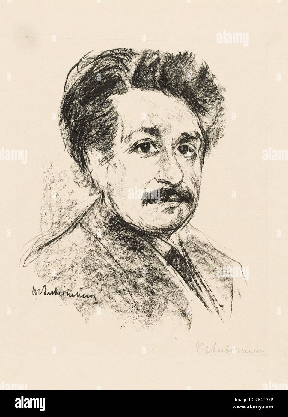 Max Liebermann Portrait Albert Einstein 1925 Stock Photo - Alamy