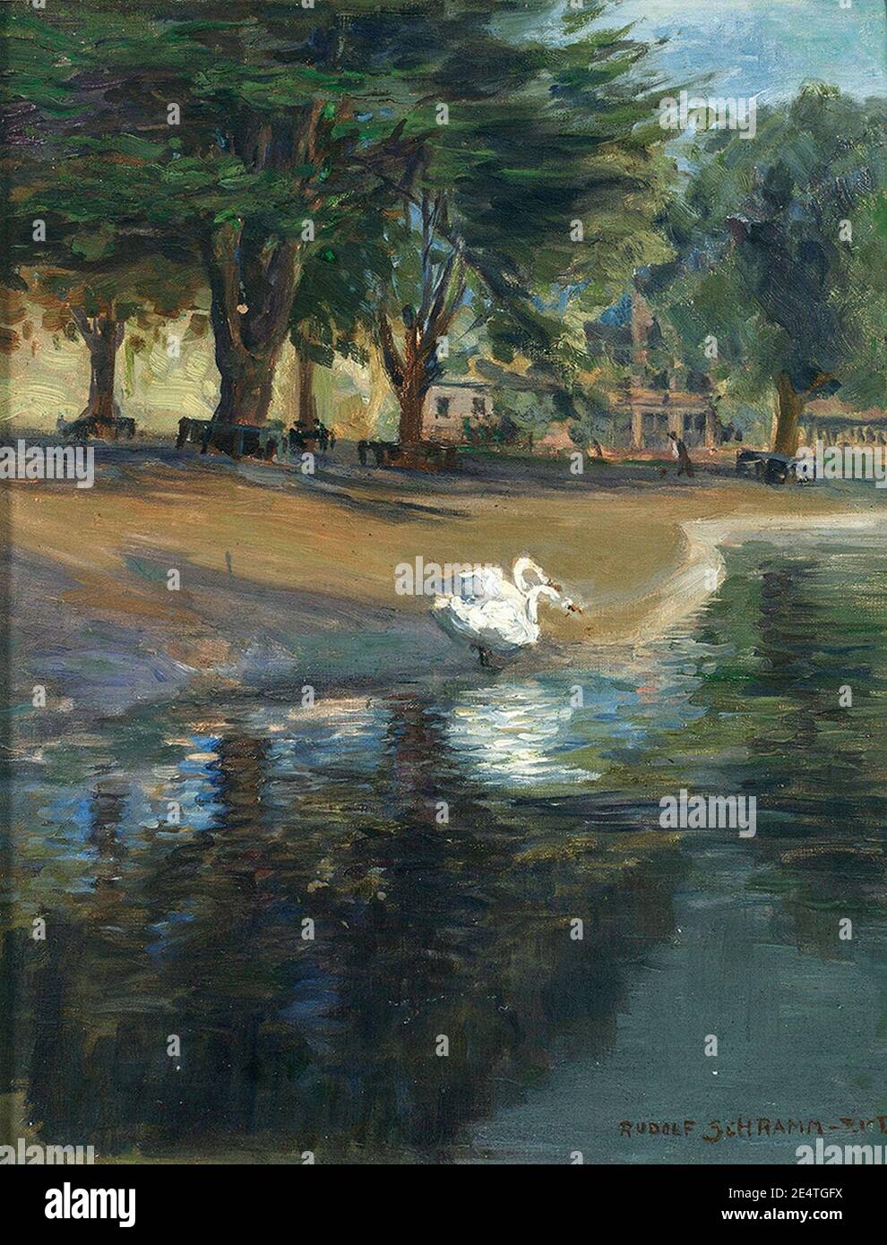 Max Rudolf Schramm-Zittau Im Englischen Garten Stock Photo - Alamy