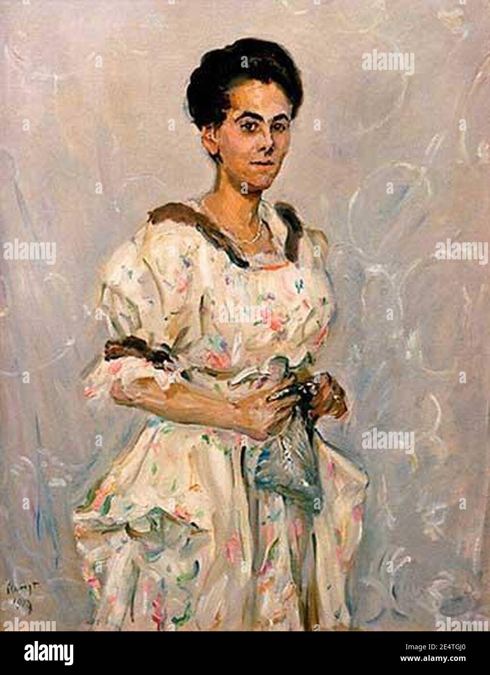 Max Slevogt (1868-1932) , Portrait der Helen Lewin, Ehefrau von Leo ...