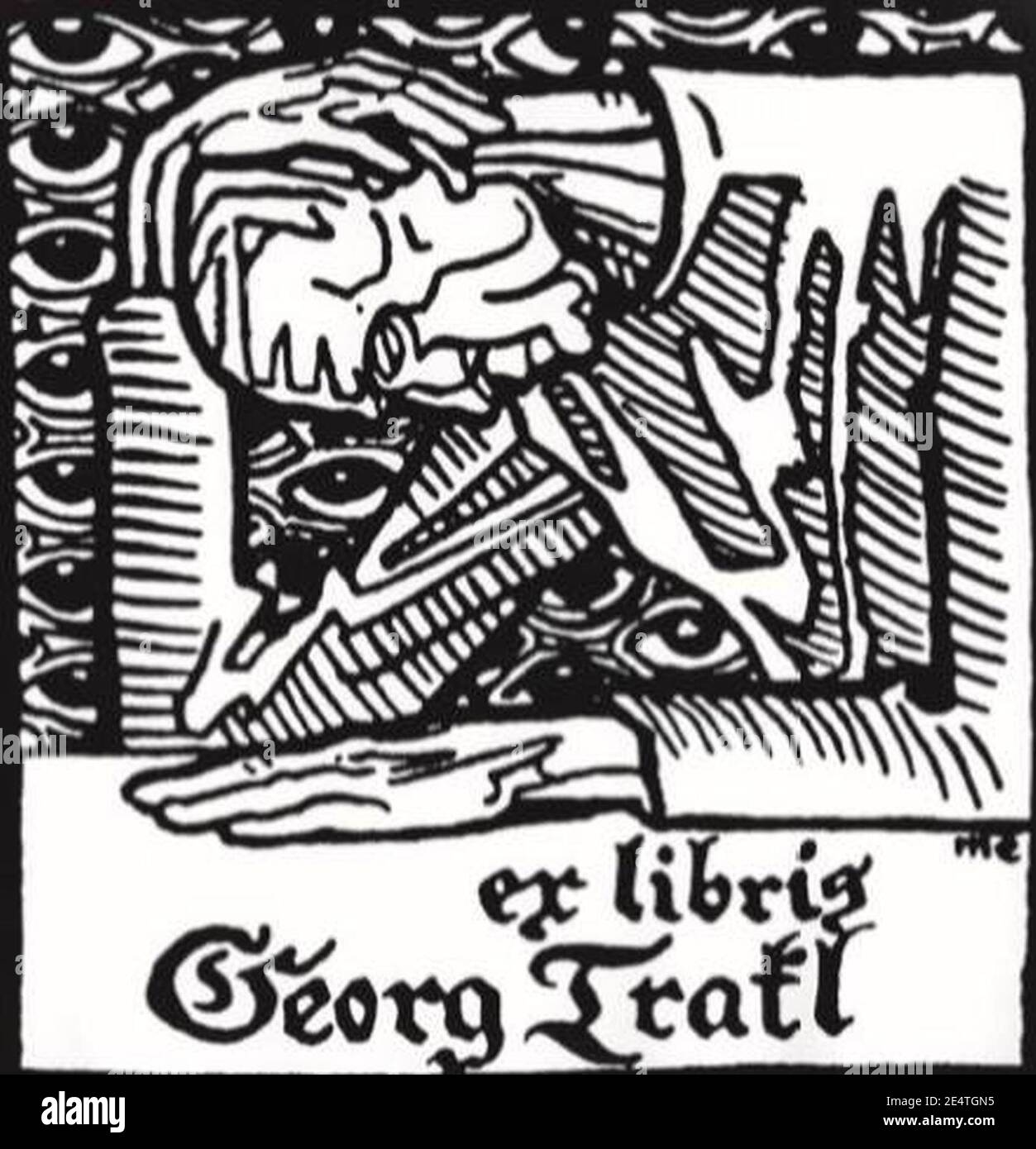 Max von Esterle Georg Trakl Exlibris 1913 Stock Photo - Alamy