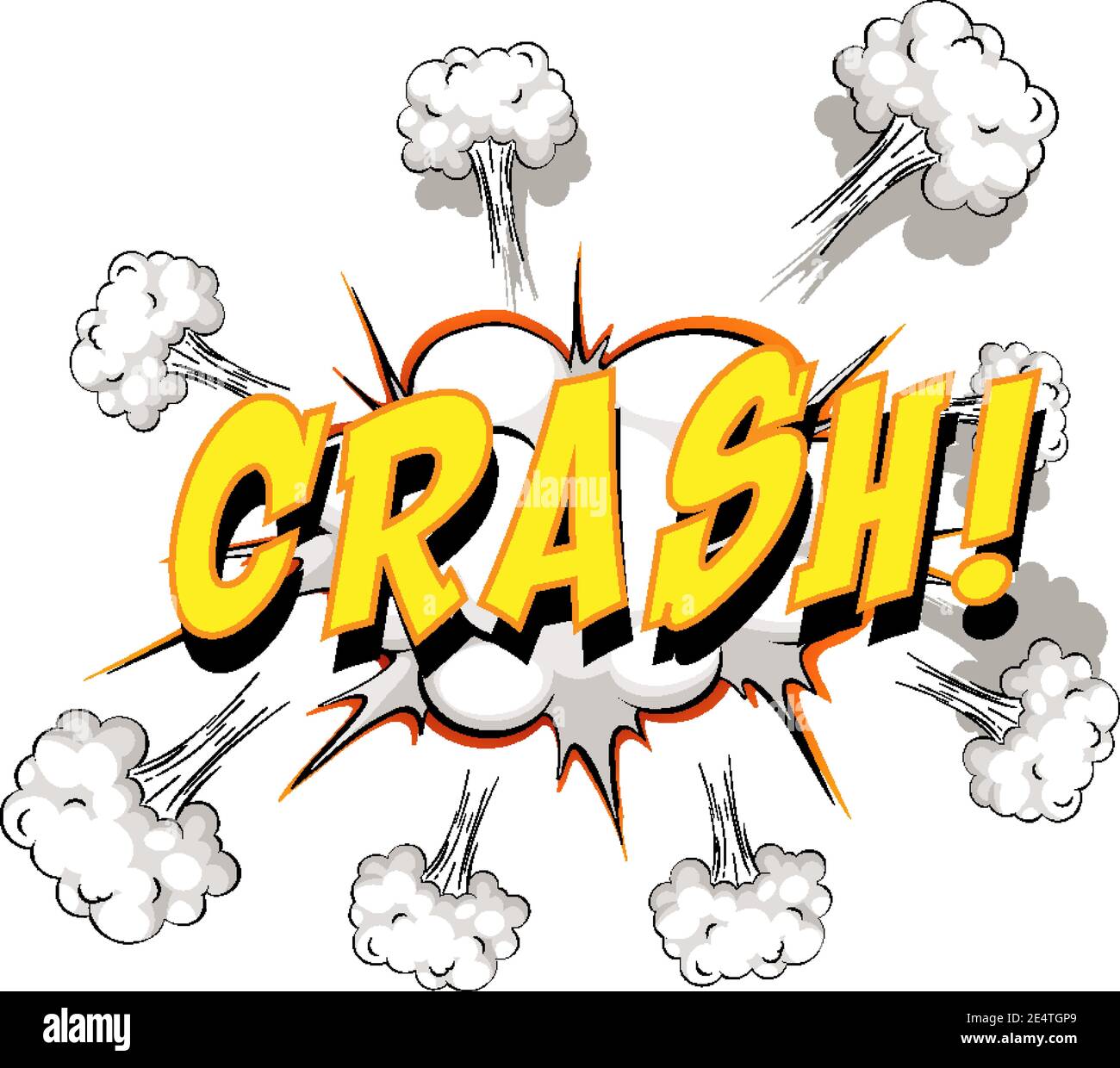 Comic speech bubble with crash text illustration Stock Vector Image ...