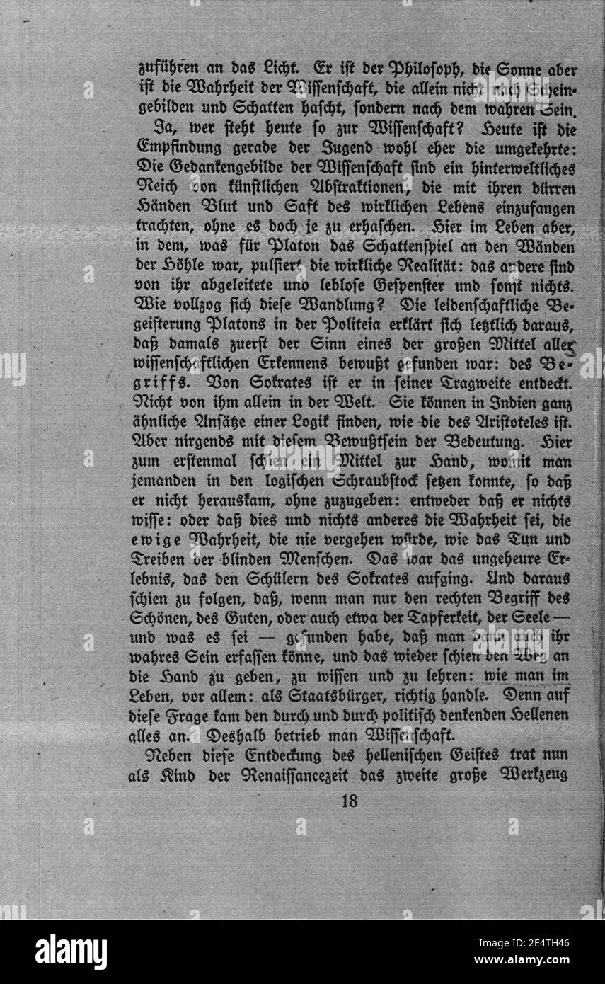 Max Weber - Wissenschaft als Beruf - Seite 18 Stock Photo - Alamy