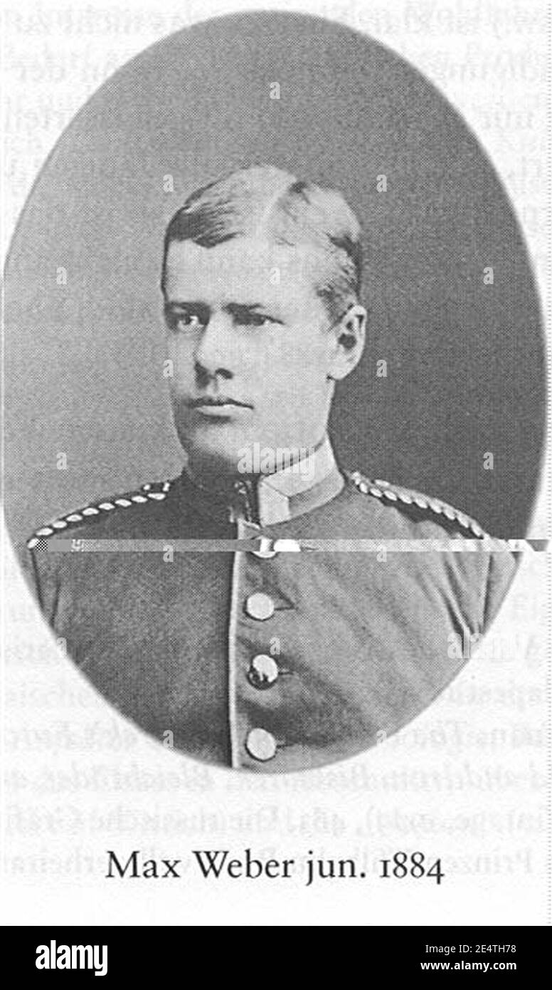 Max Weber in 1884 Stock Photo - Alamy