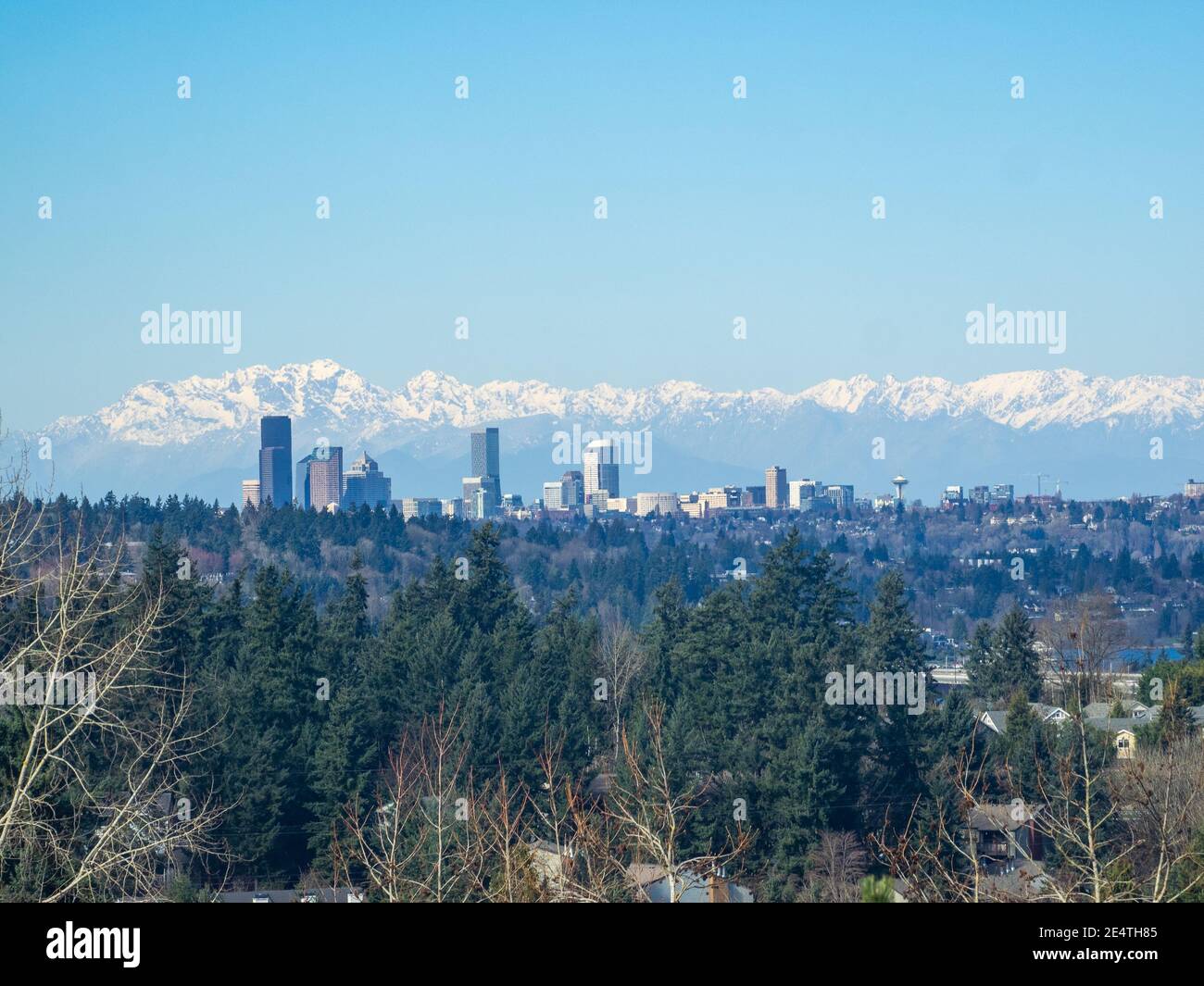 Downtown seattle winter hi-res stock photography and images - Alamy