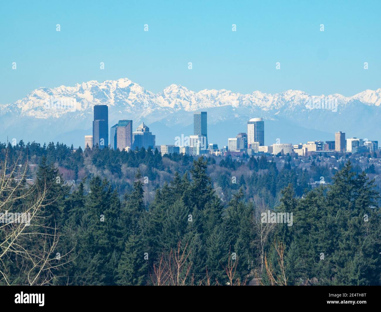 Downtown seattle winter hi-res stock photography and images - Alamy