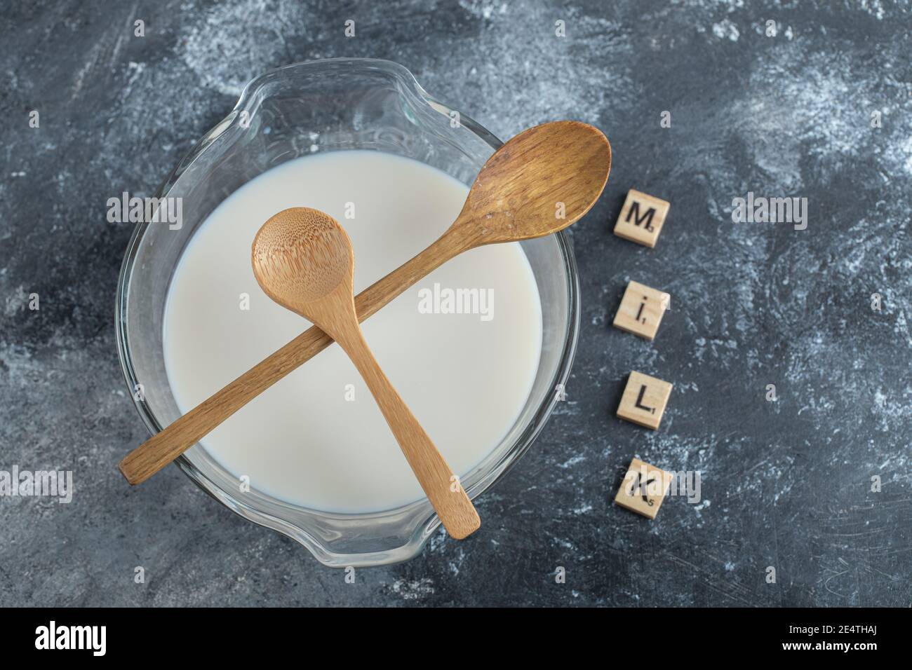 Milk letters hi-res stock photography and images - Alamy