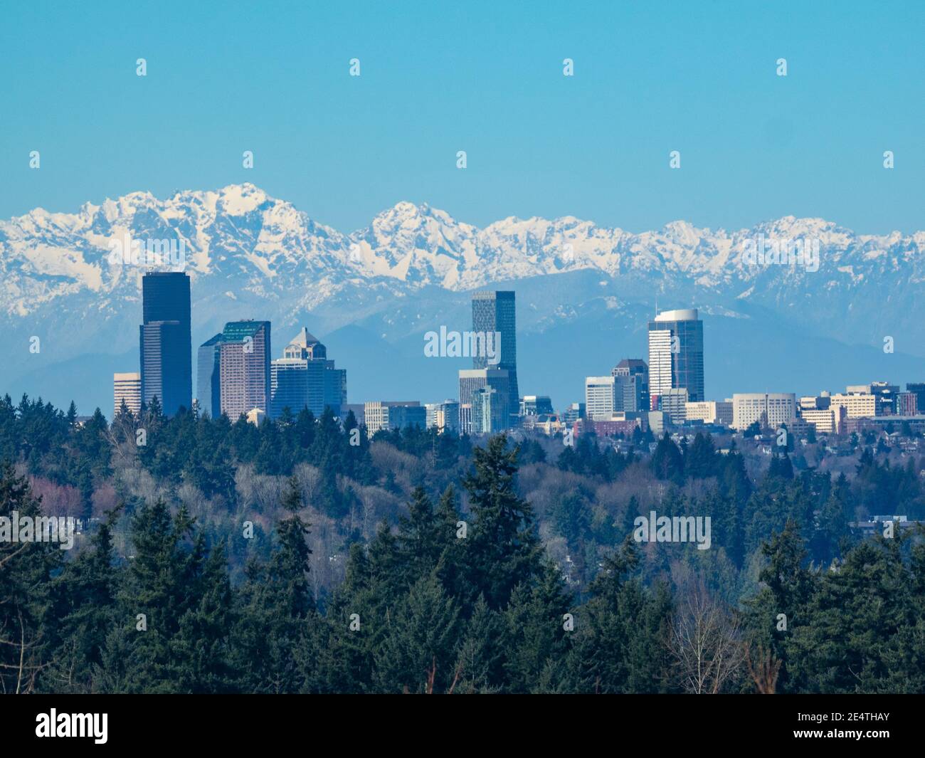 Downtown seattle winter hi-res stock photography and images - Alamy