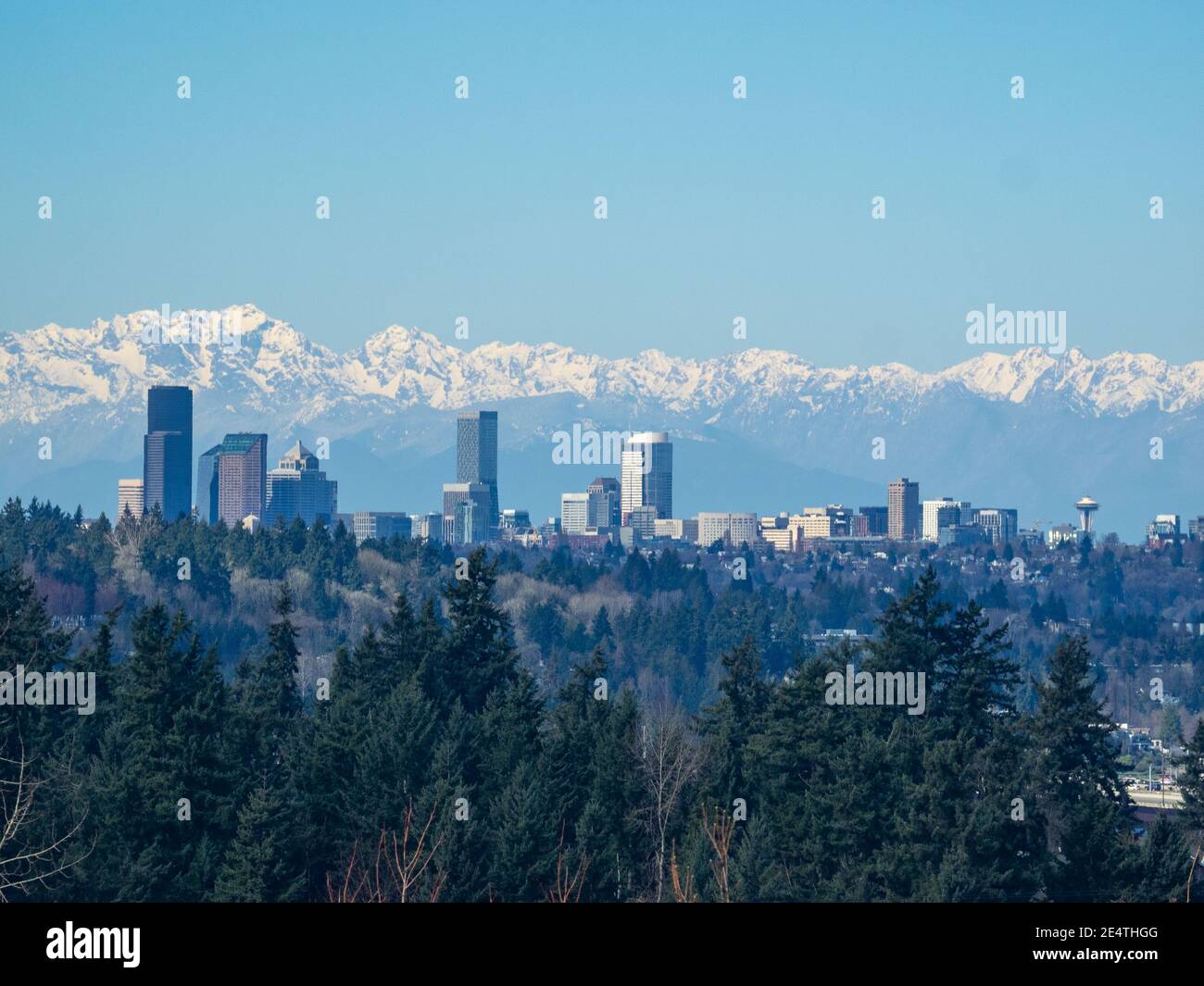 Downtown seattle winter hi-res stock photography and images - Alamy
