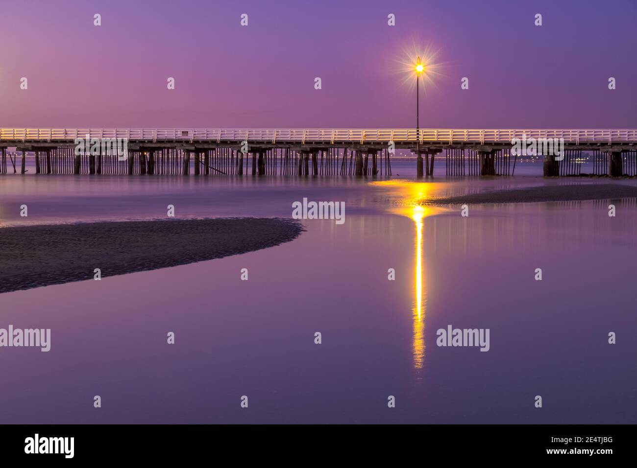 Shorncliffe pier at sun rise Stock Photo - Alamy
