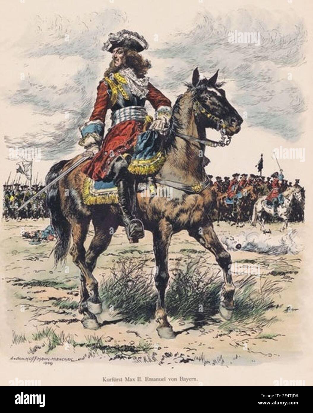 Maximilian II Emanuel on horse Stock Photo - Alamy