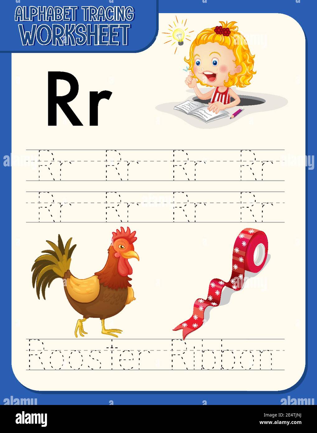 Tracing letter r hi-res stock photography and images - Alamy