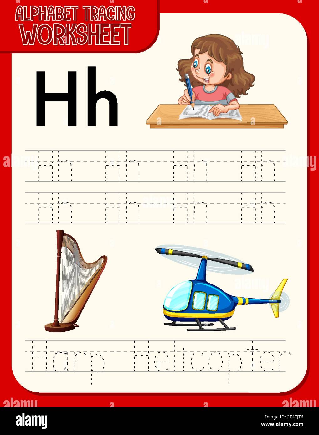 Tracing letter h hi-res stock photography and images - Alamy