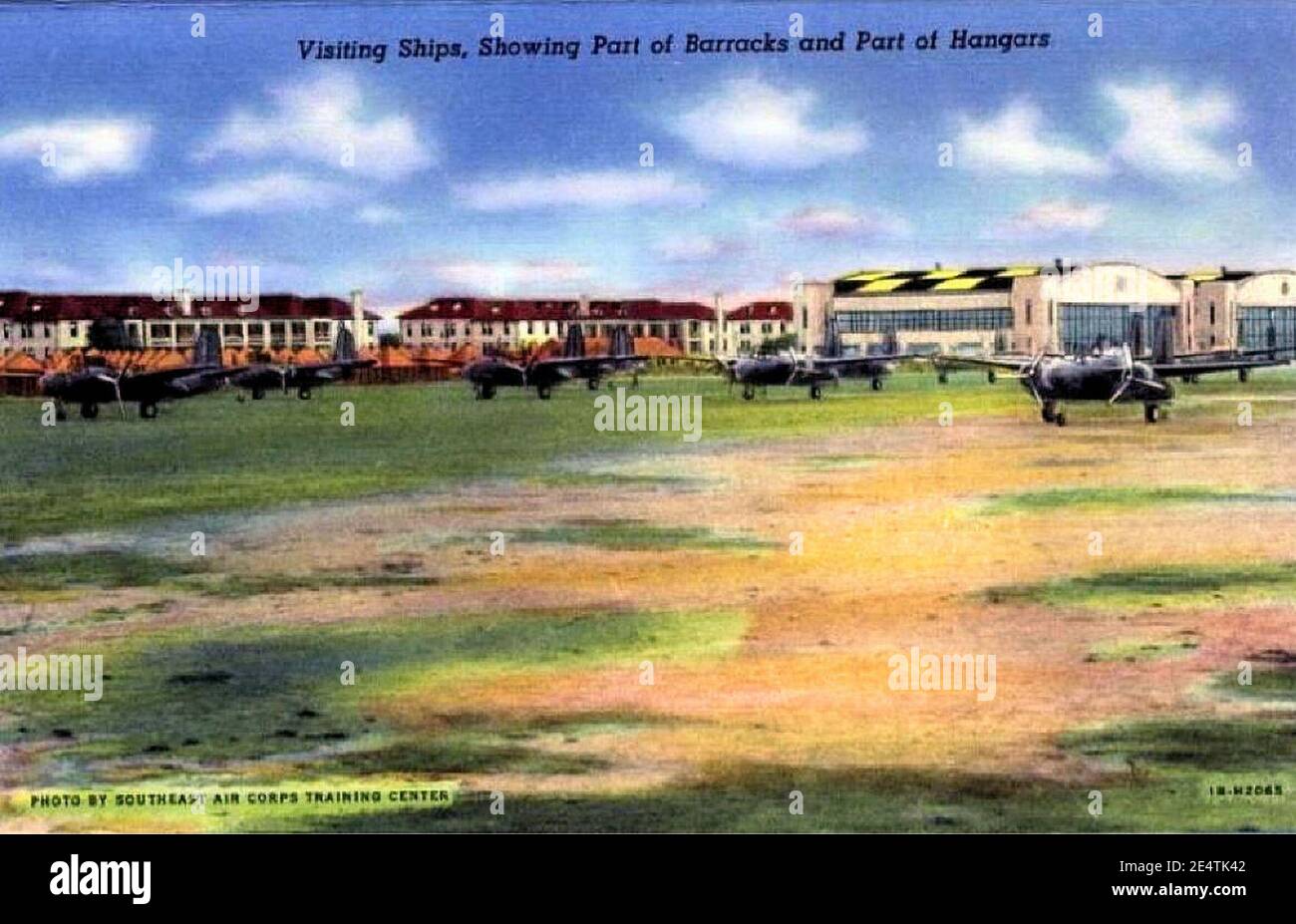 Maxwell Field - Postcard.View from Airfield Stock Photo - Alamy
