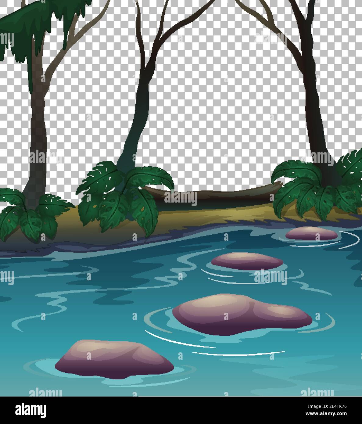 Nature outdoor landscape transparent background illustration Stock ...