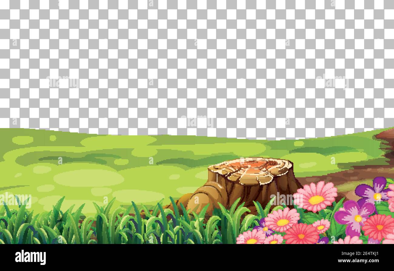 Nature outdoor landscape transparent background illustration Stock ...