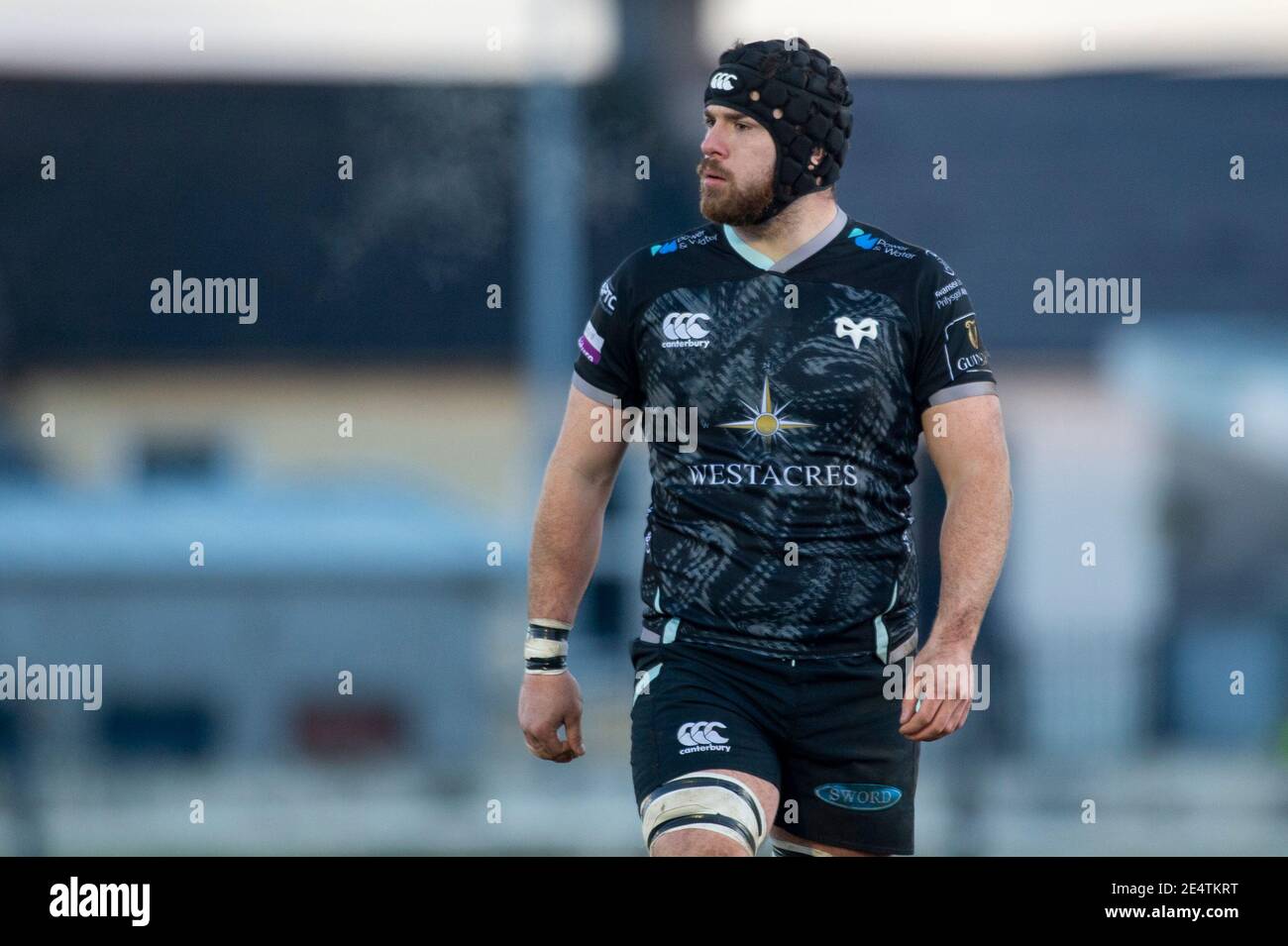 Morgan Morris of Ospreys during the Guinness PRO14 Round 8 match ...