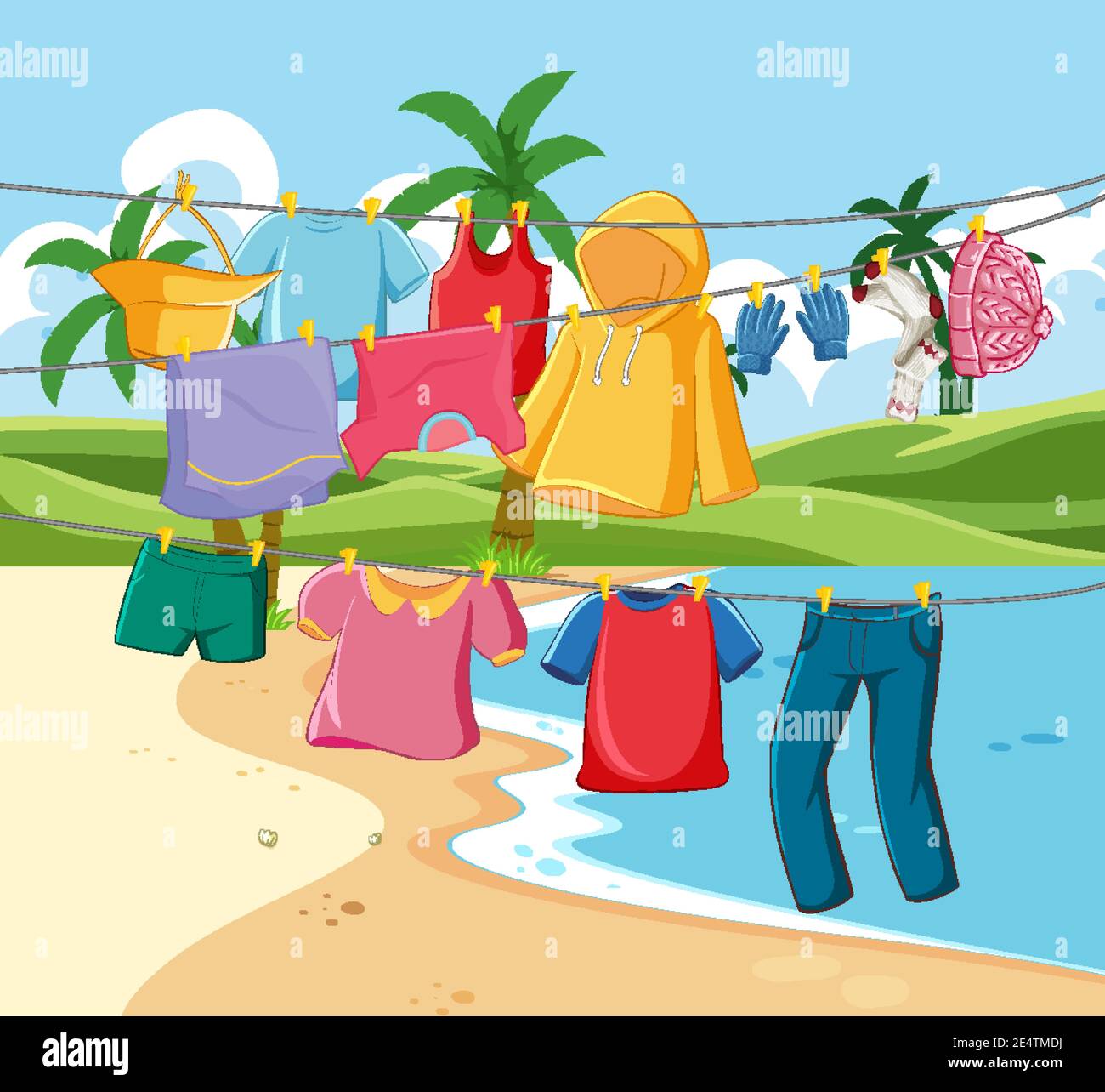 Beach Clothes Clipart