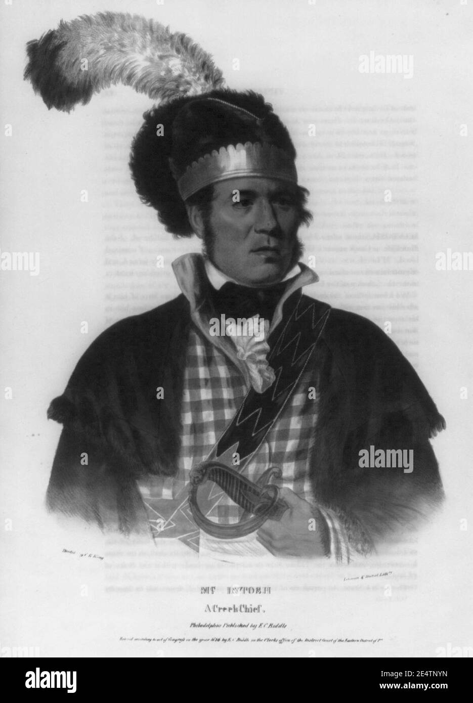 McIntosh. A Creek chief Stock Photo - Alamy