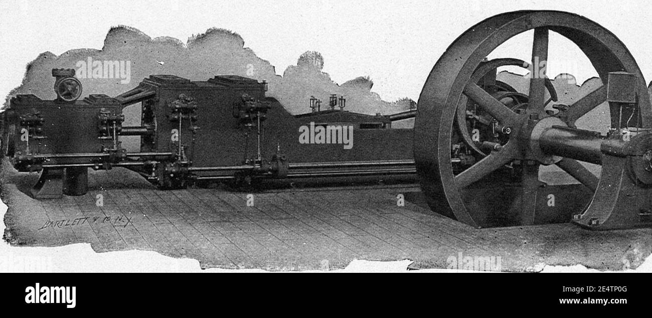 McIntosh & Seymour tandem compound engine (New Catechism of the Steam ...