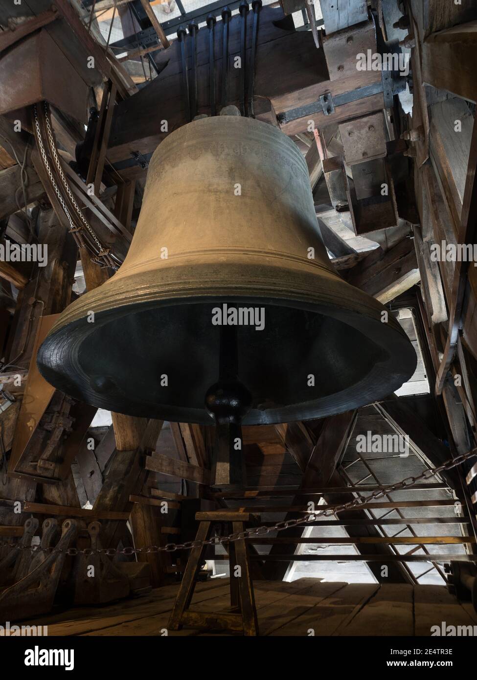 March 2019 Bronze bourdon bell Emmanuel Notre Dame cathedral church ...