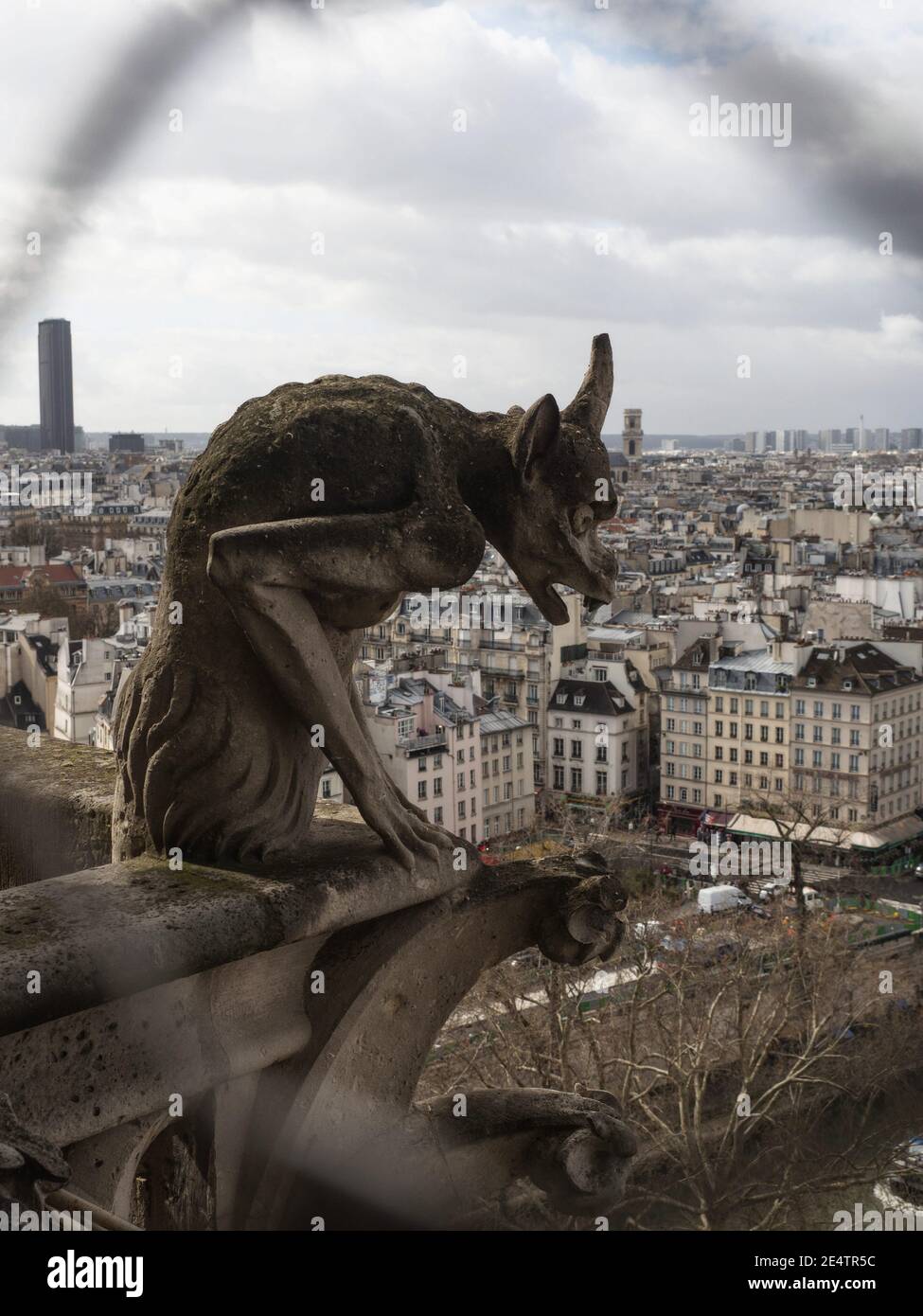 Chimera gargoyle mythical figure statue sculpture gothic architecture ...