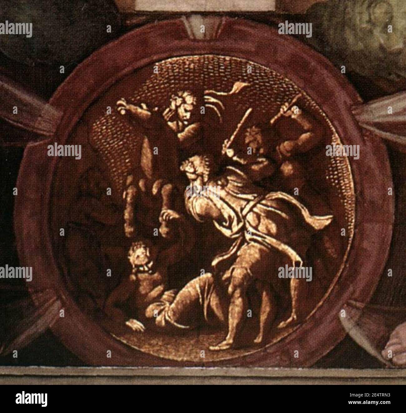 Medallion Death of Uriah Stock Photo - Alamy