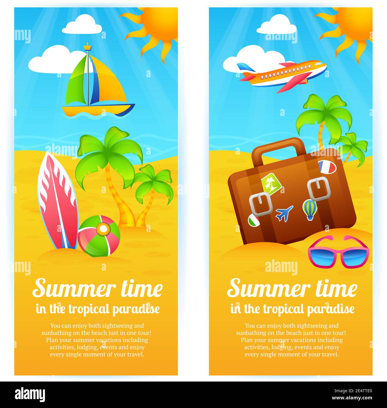 Sunny Vertical Stock Vector Images - Alamy