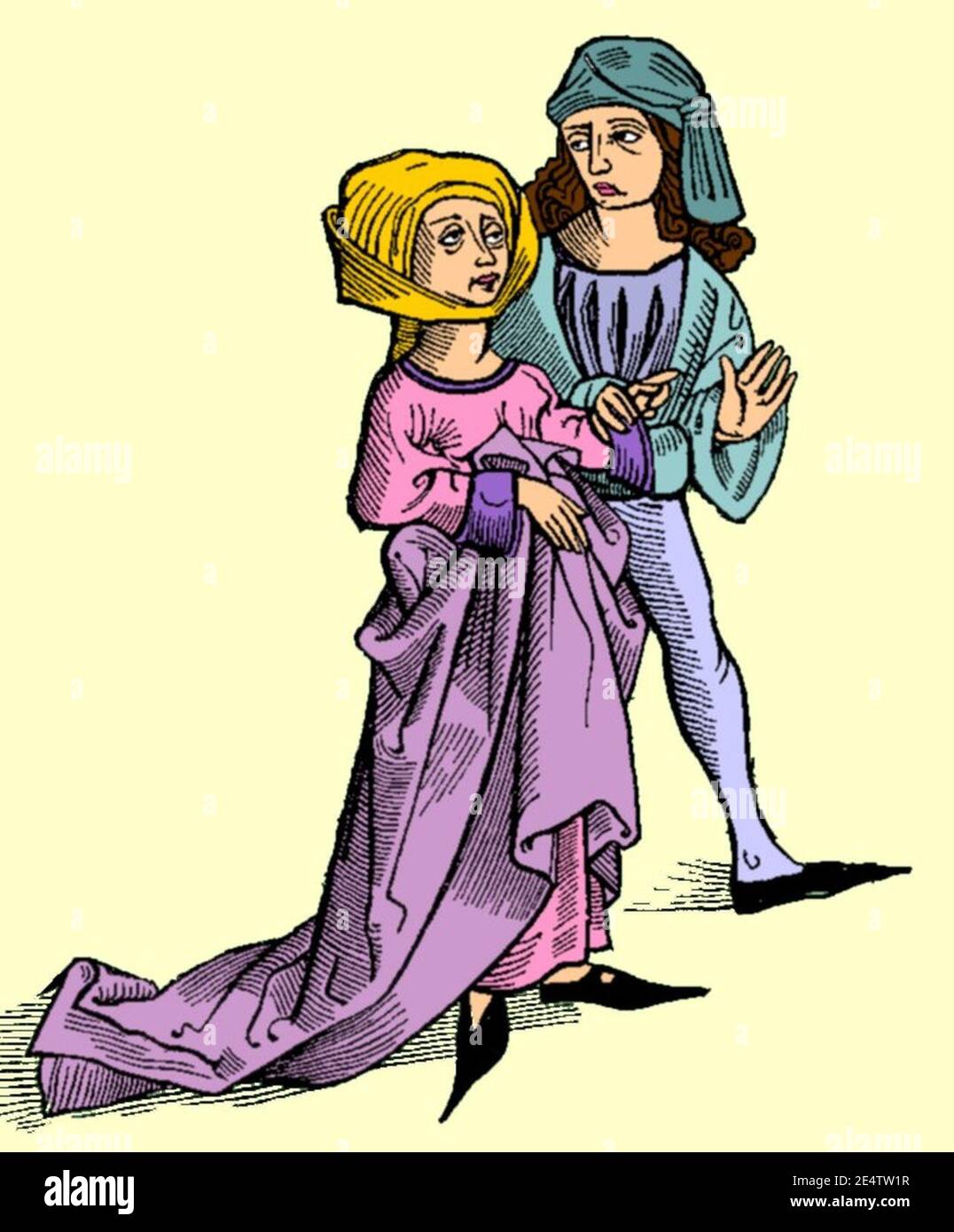 Medieval couple hi-res stock photography and images - Alamy