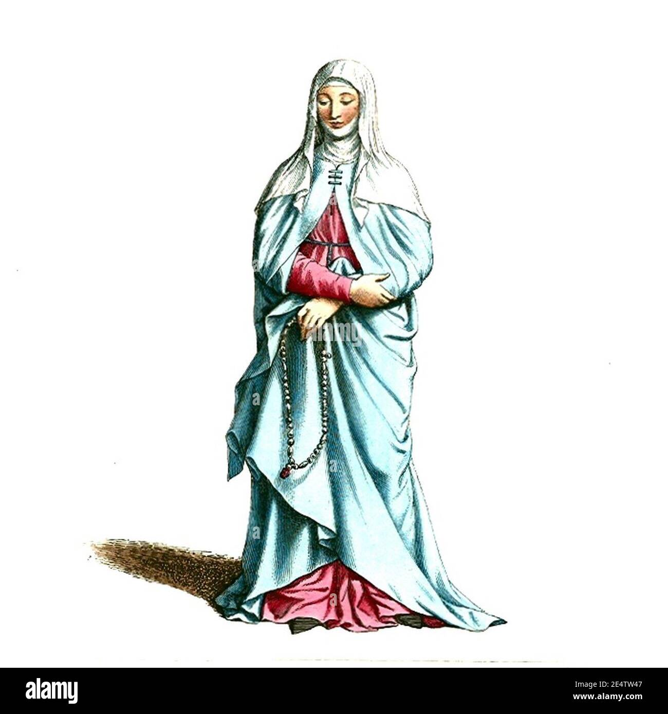 Medieval Nun or Woman in Religious Clothing (2 Stock Photo - Alamy