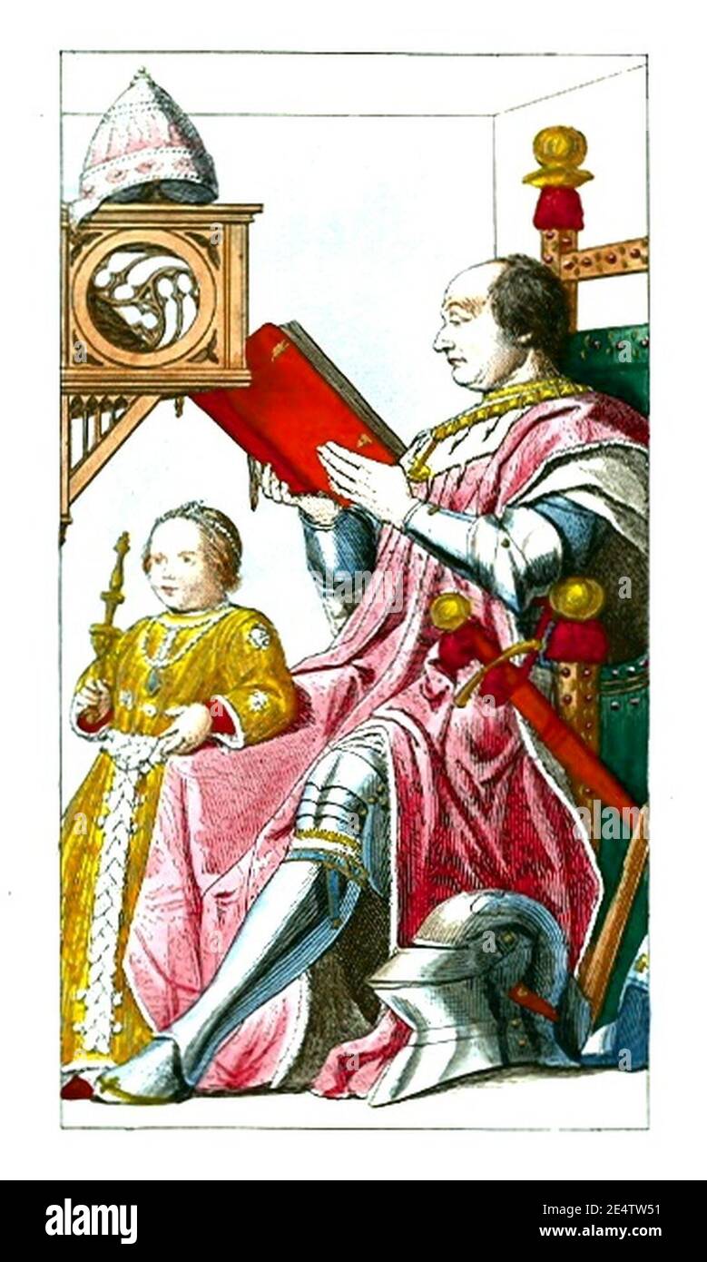 Medieval Man on Chair or Throne (3 Stock Photo - Alamy