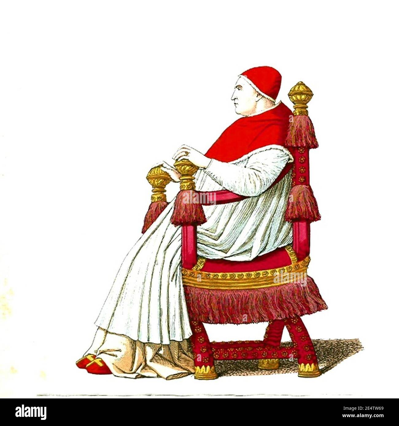 Medieval Man on Chair or Throne (1 Stock Photo - Alamy