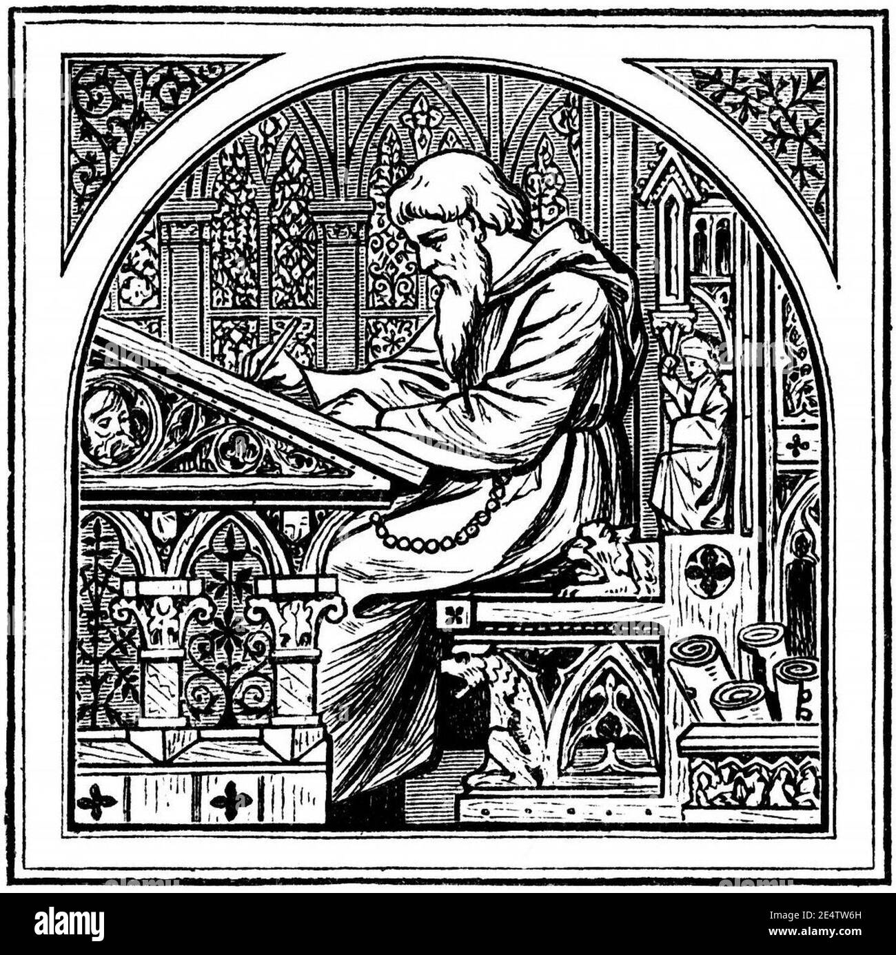 Medieval writing desk hi-res stock photography and images - Alamy