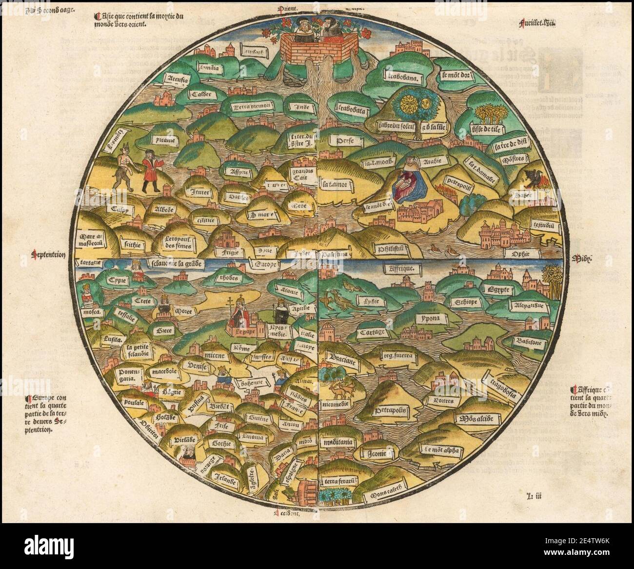 Medieval world map hi-res stock photography and images - Alamy
