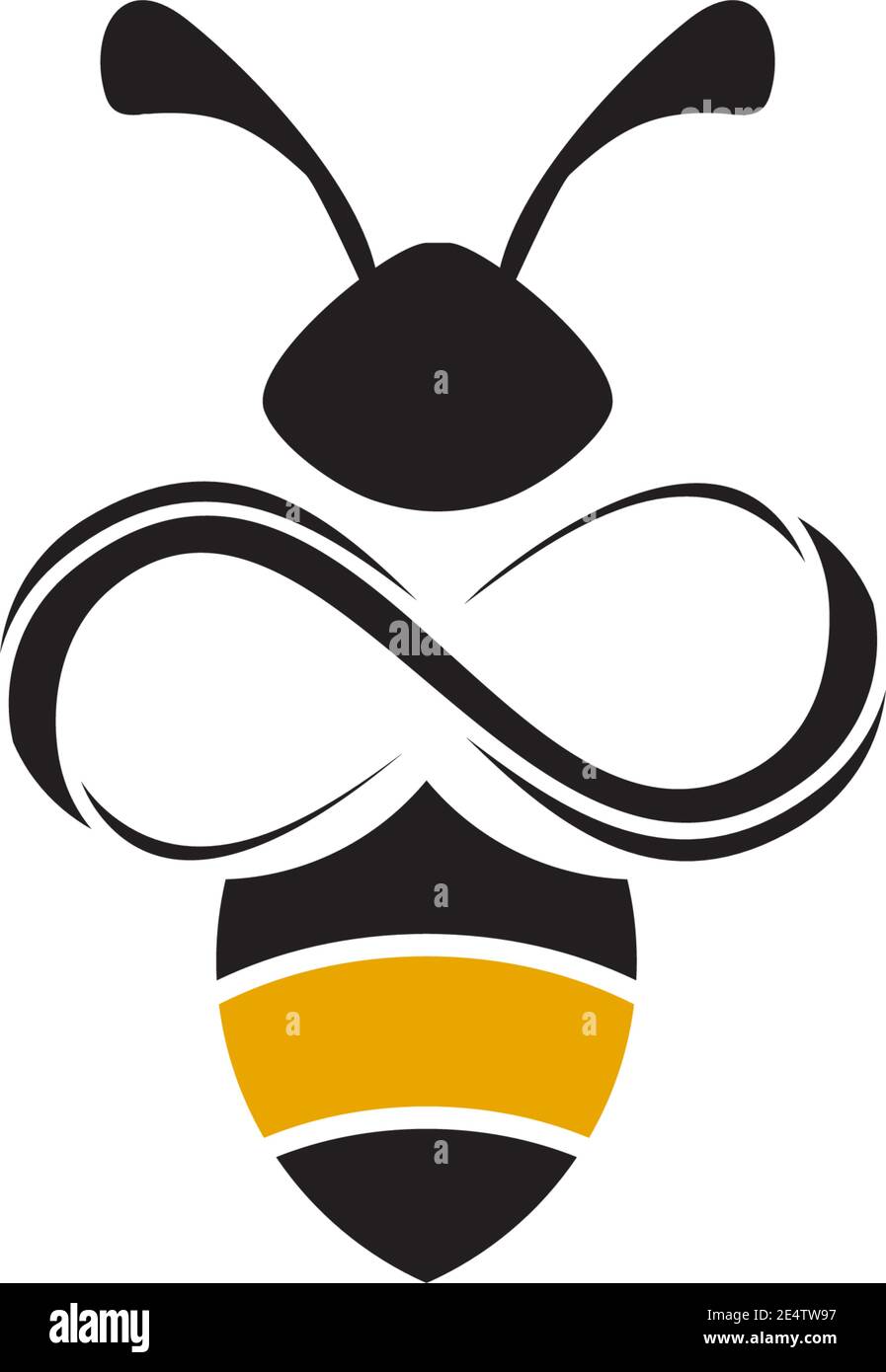 Bee icon logo design inspiraiton vector template Stock Vector Image ...