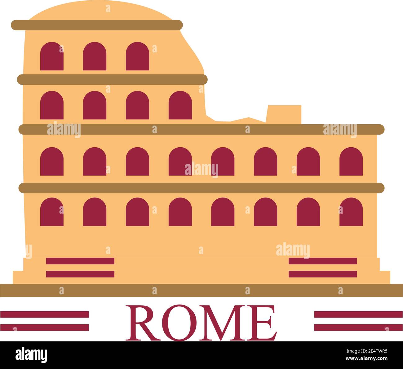 rome city stamp design, Travel tourism and tour theme Vector ...