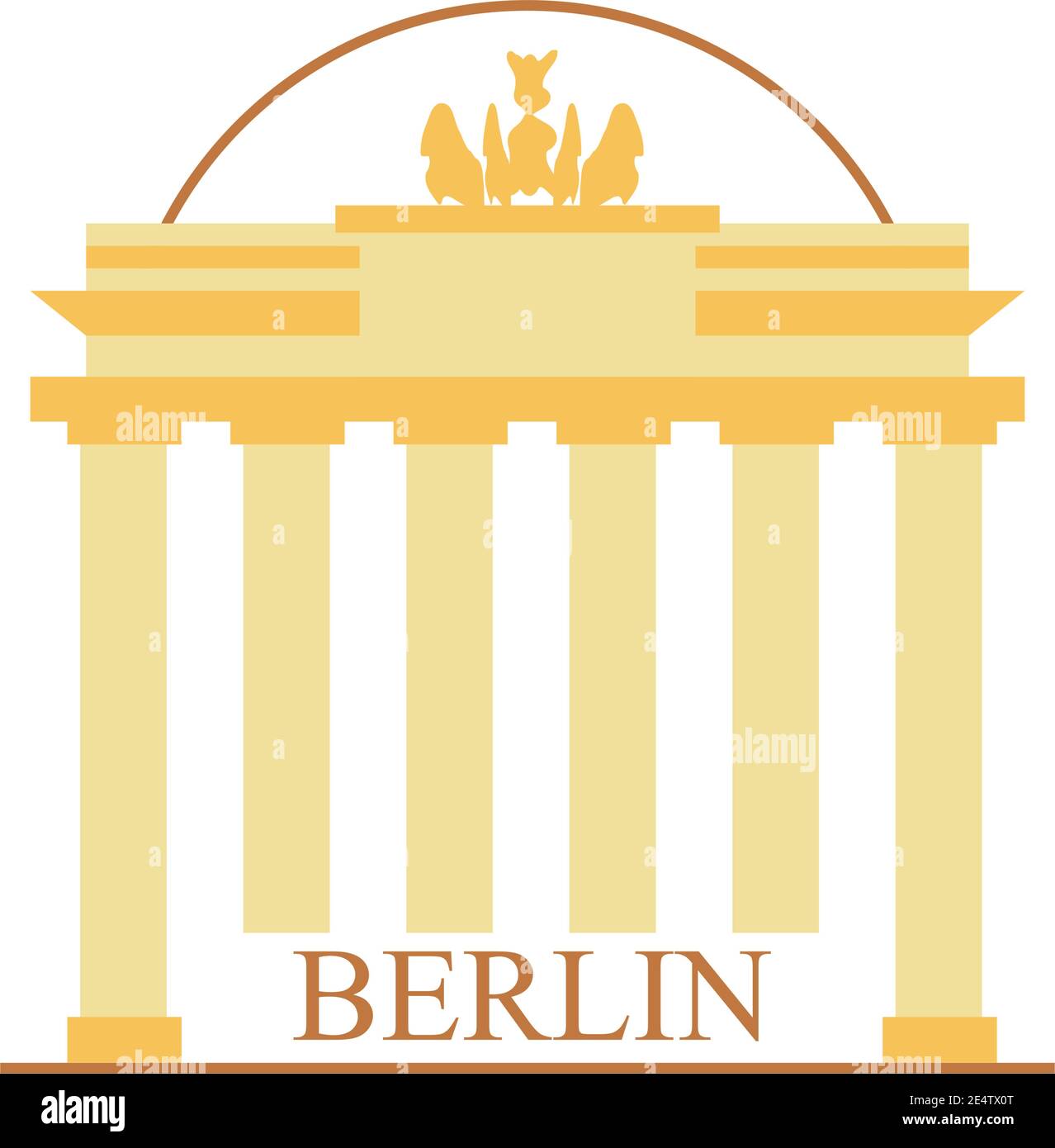 Berlin tourist destination Stock Vector Images - Alamy