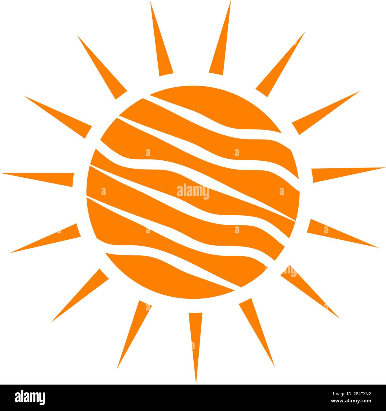 Sun logo design inspiration vector template Stock Vector Image & Art ...