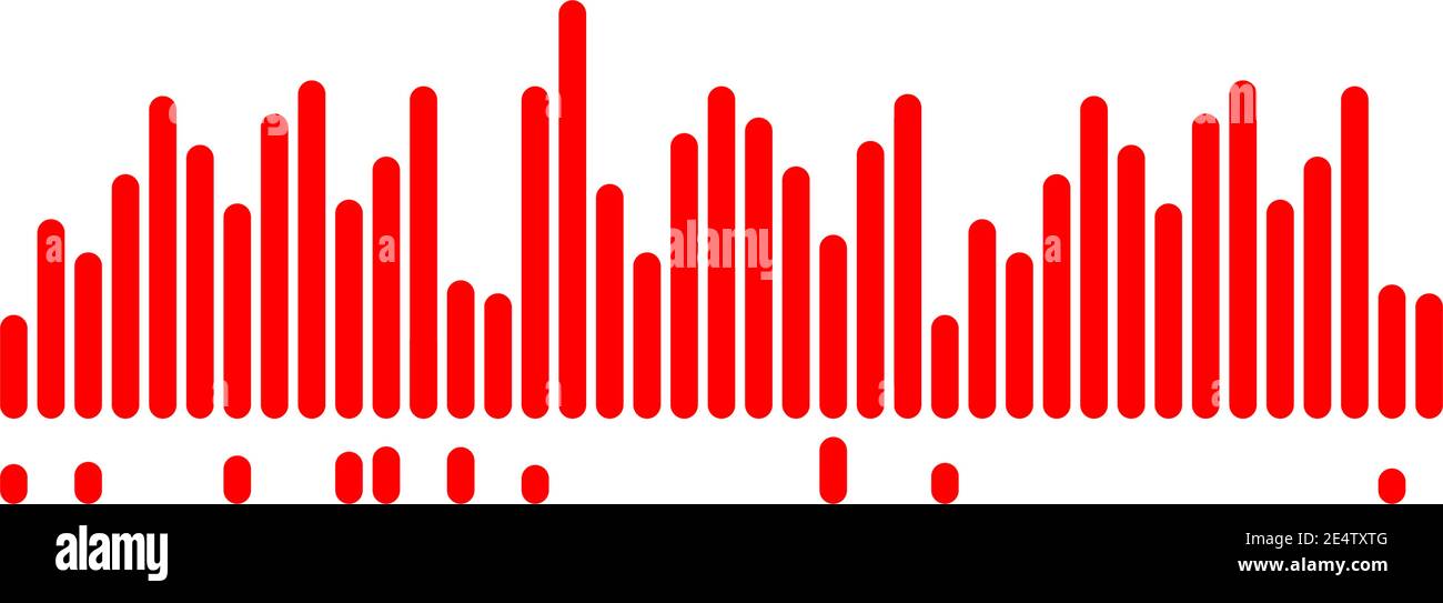 Music wave icon logo design inspiration illustration template Stock ...
