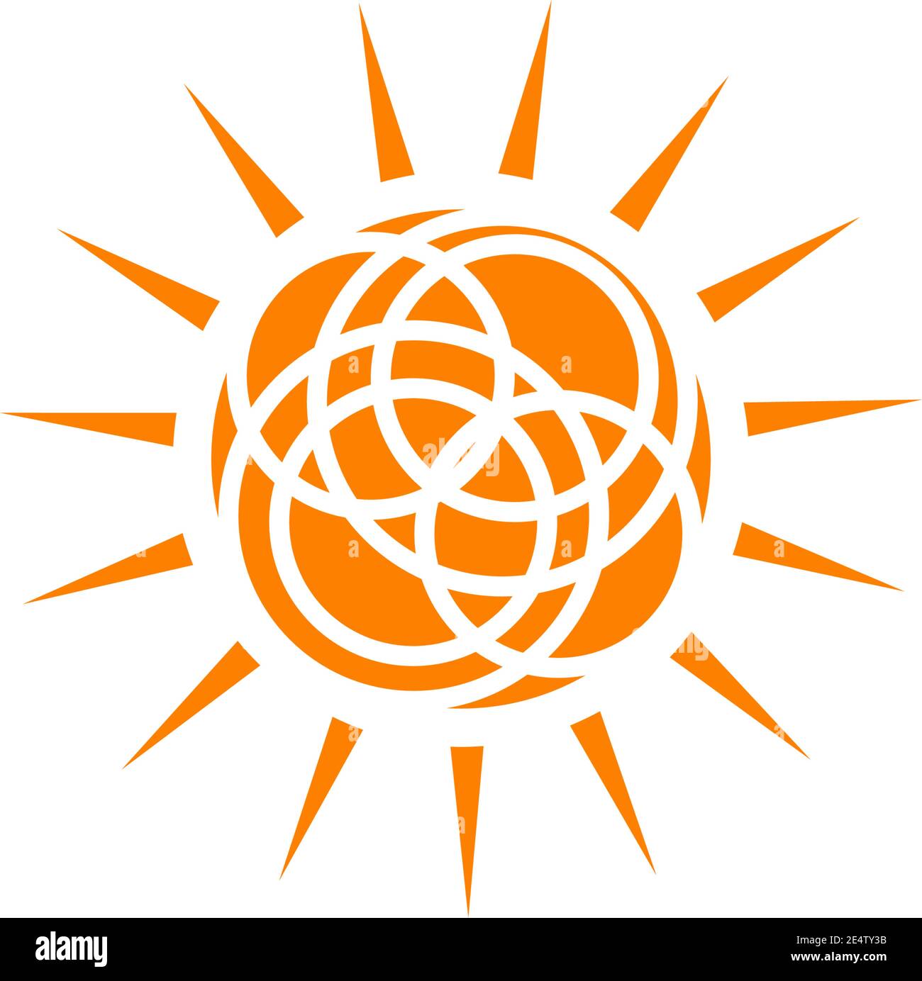 Sun logo design inspiration vector template Stock Vector Image & Art ...