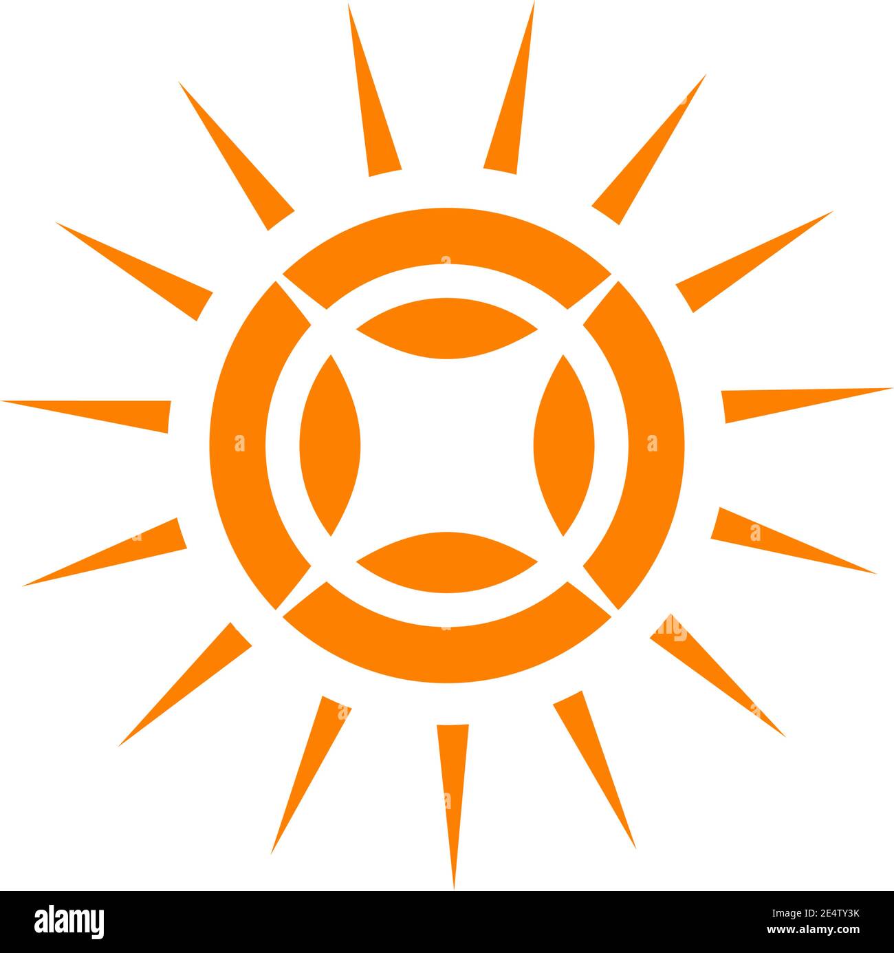 Sun logo design inspiration vector template Stock Vector Image & Art ...