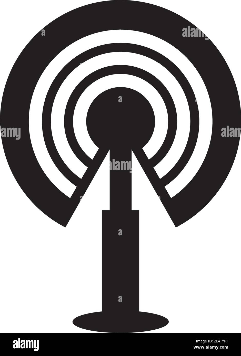 Signal wave icon logo design inspiration vector illustration template ...